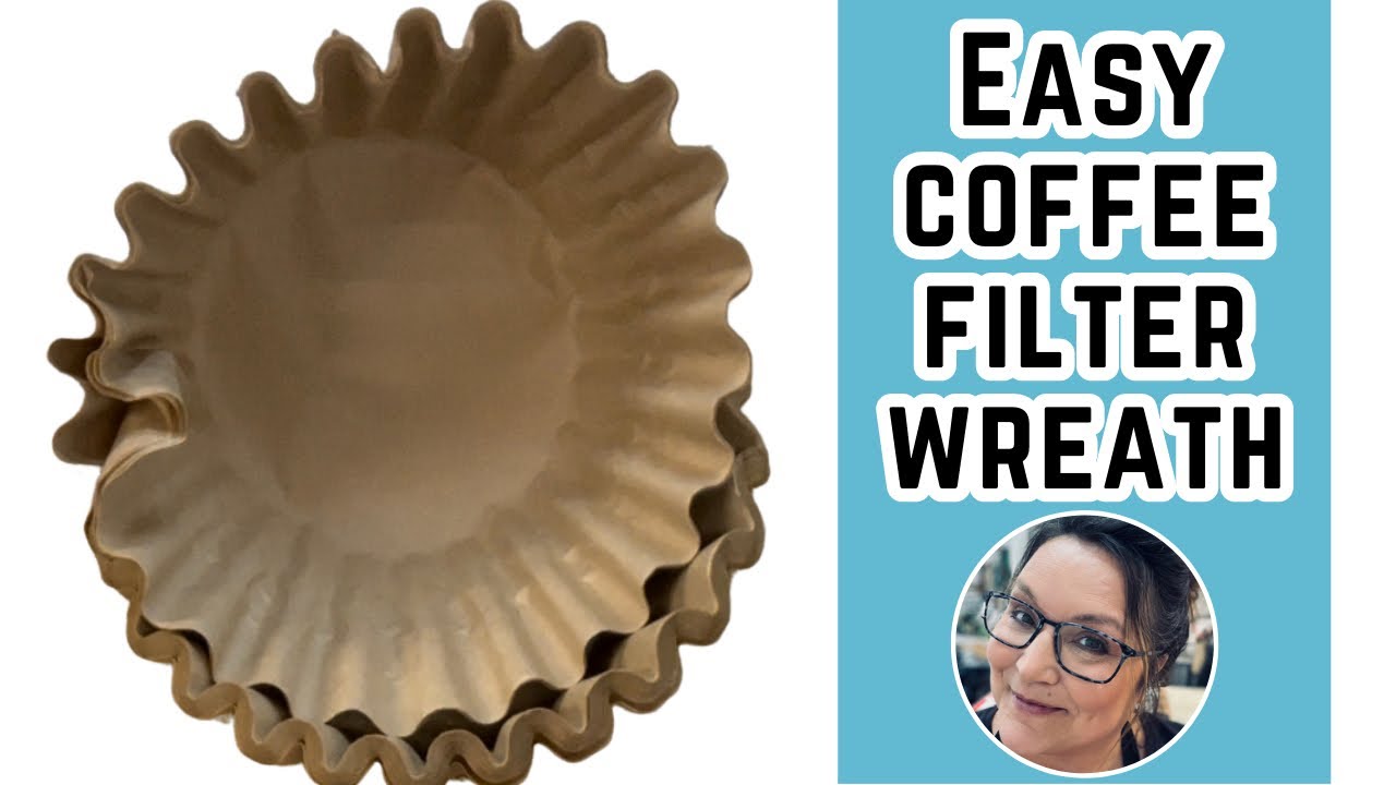 Easy coffee filter wreath | shabby chic decor - YouTube