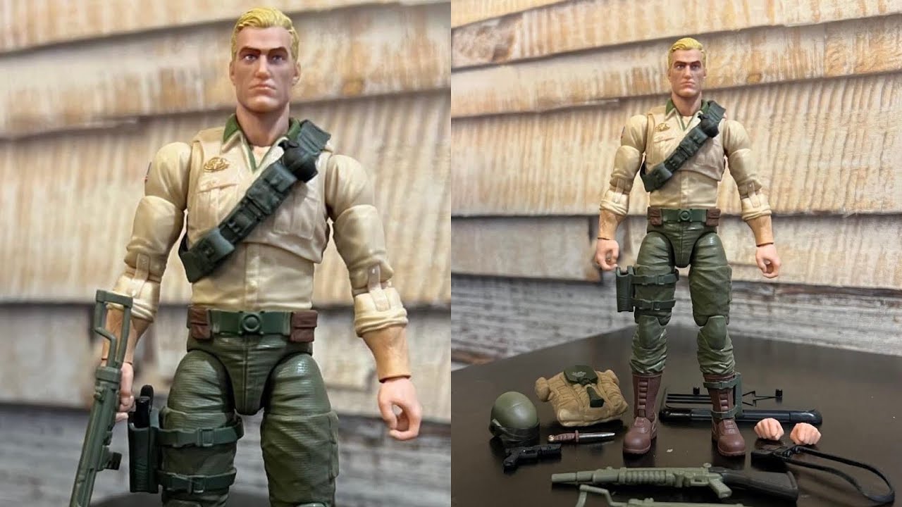 New gijoe classified retro Duke action figure in hand images - YouTube