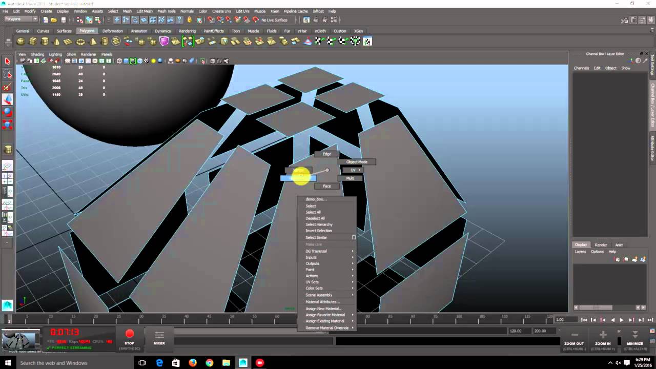 Maya Component Type And Selection - YouTube