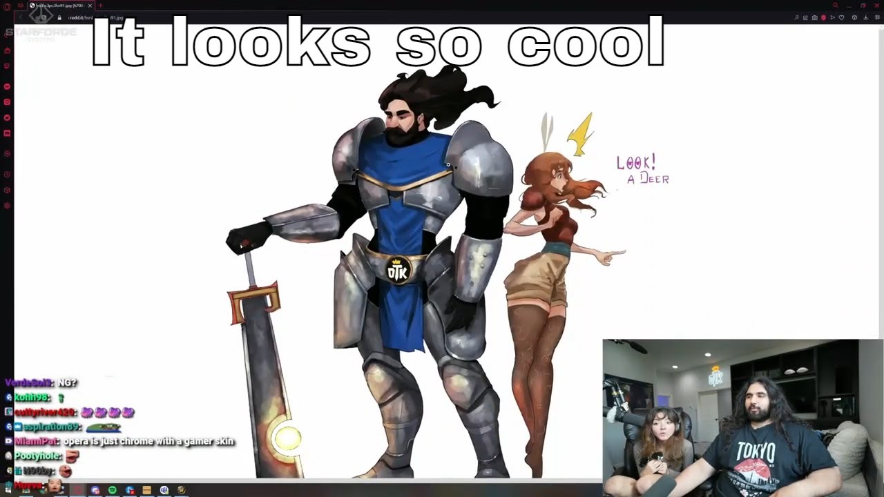 Bonnie, Esfand Amazed By Fan Art - YouTube