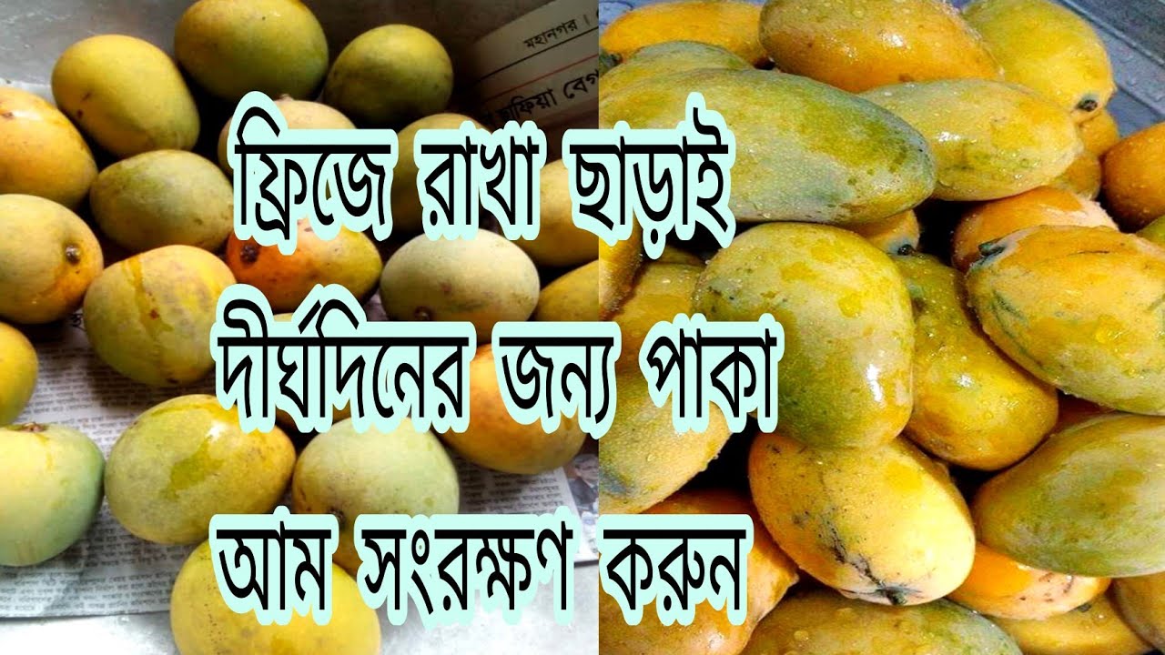 পাকা আম সংরক্ষণ/ফ্রিজ ছাড়া পাকা আম সংরক্ষণ পদ্ধতি/How to preserve ...