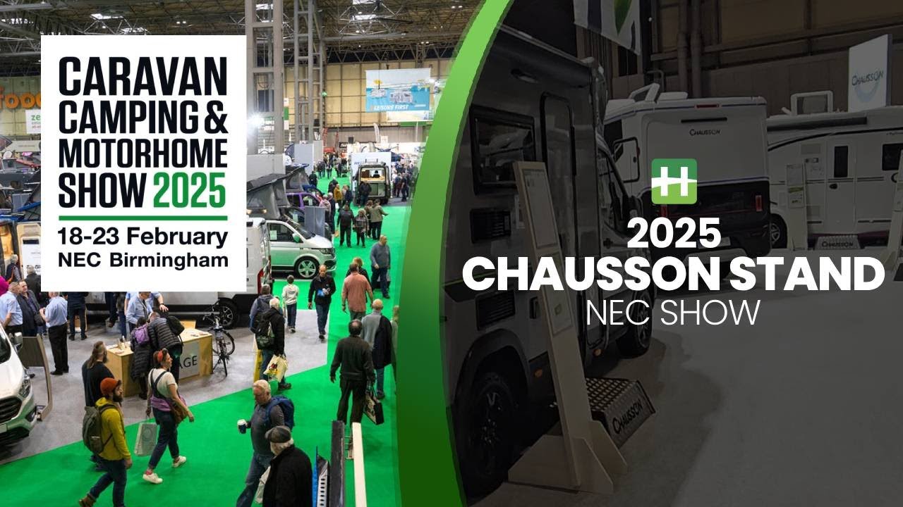 Caravan, Camping & Motorhome NEC Show 2025 - Chausson Stand Tour - YouTube