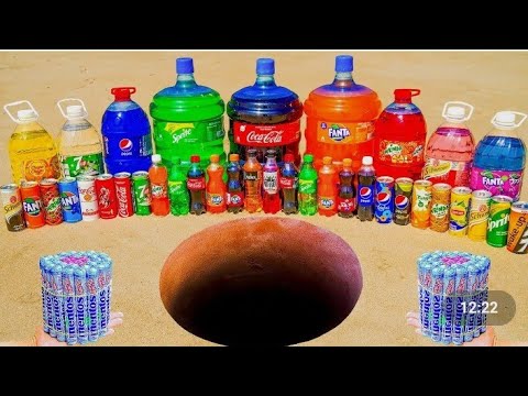 Fierce explosion Coca fanta pepsi sprite + Mento amazing play - YouTube