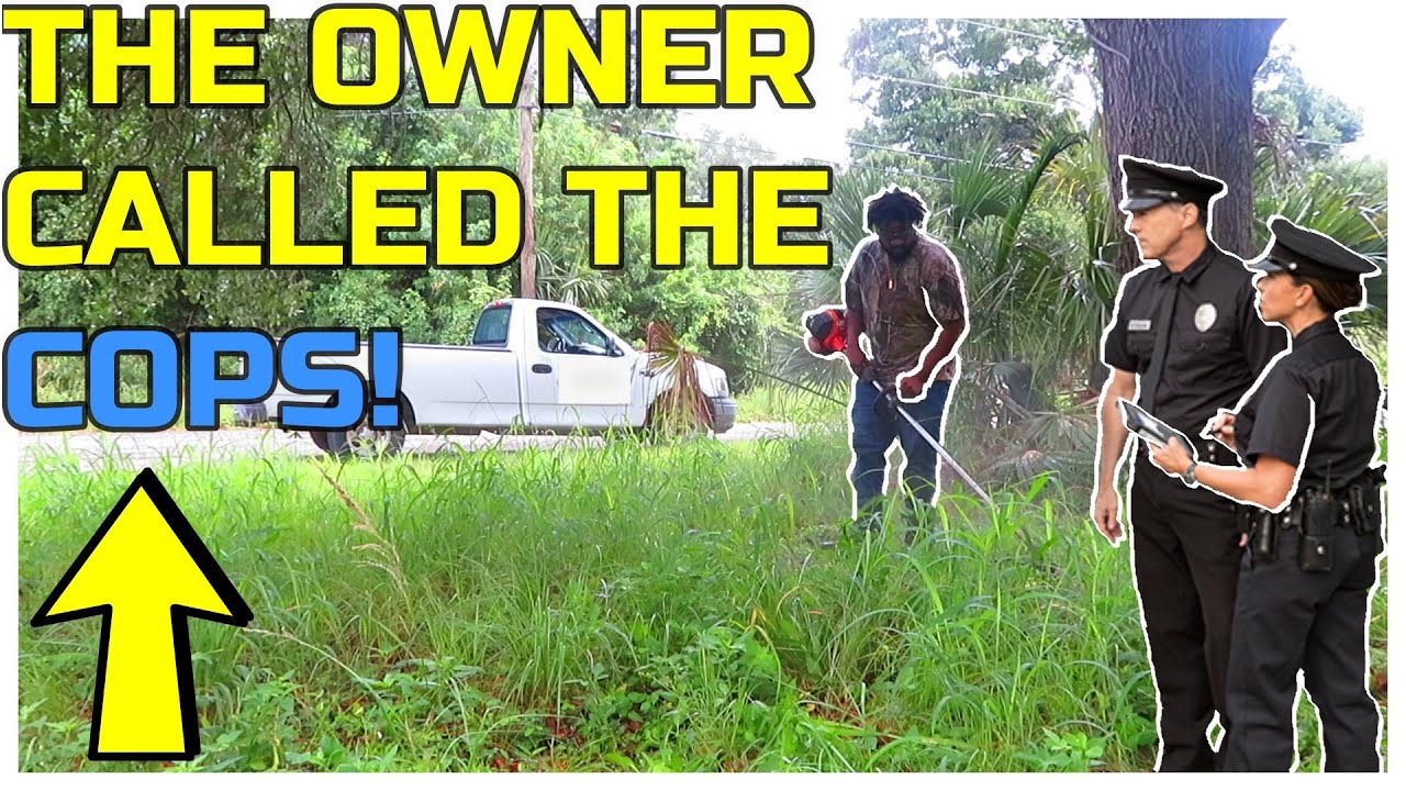 COPS Were Called At This OVERGROWN Commercial Property That I Mowed ...