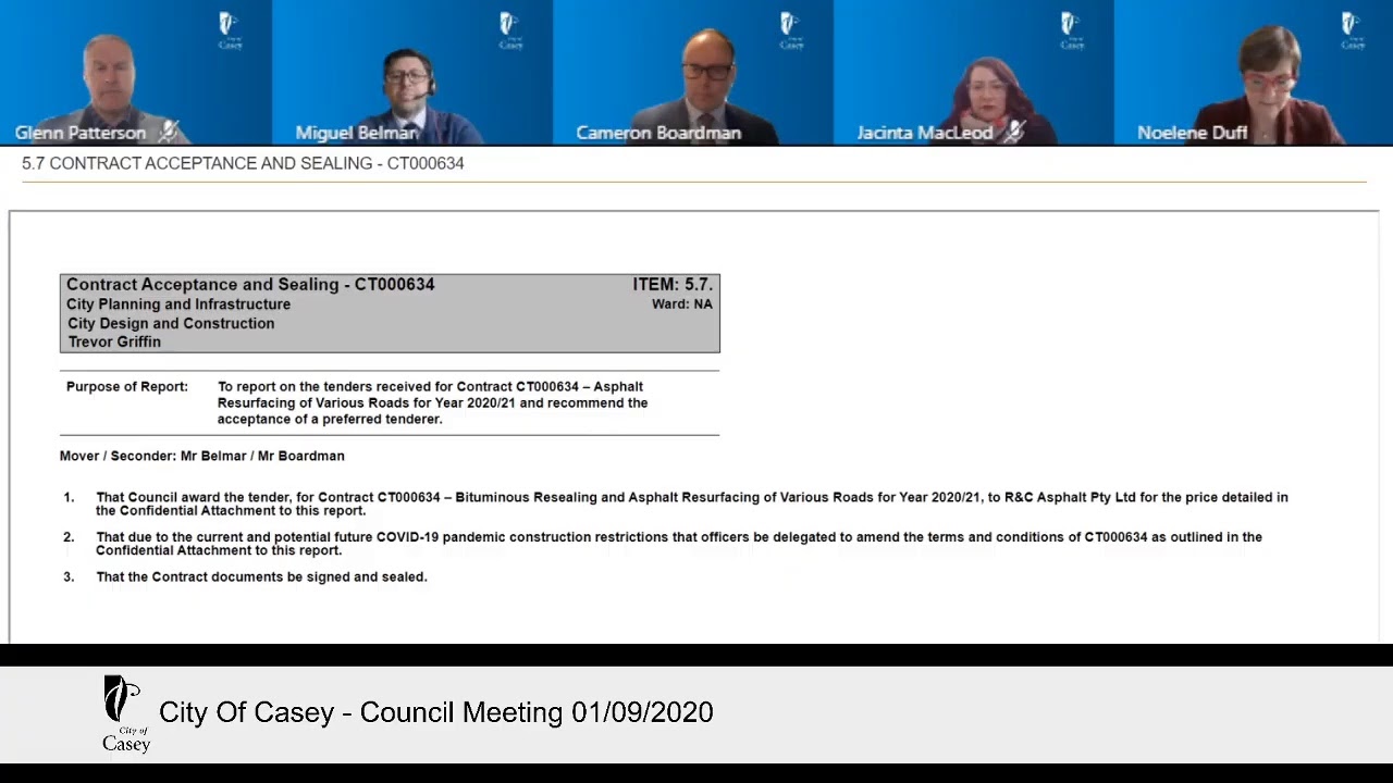 City Of Casey - Council Meeting 01/09/2020 - YouTube