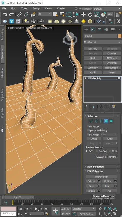 easy way to create Branches in the 3dsmax - YouTube