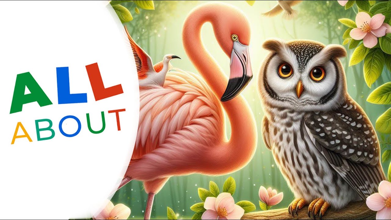🦩🦉🕊️🐦Learn About Birds! DJC Kids Compilation: Seagulls, Pigeons, Owls ...