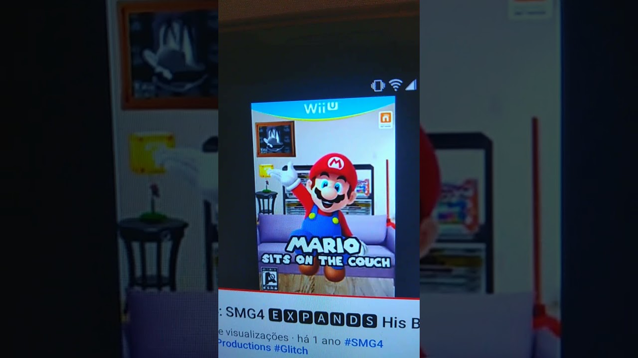 Wii u Mario sits on the couch - YouTube
