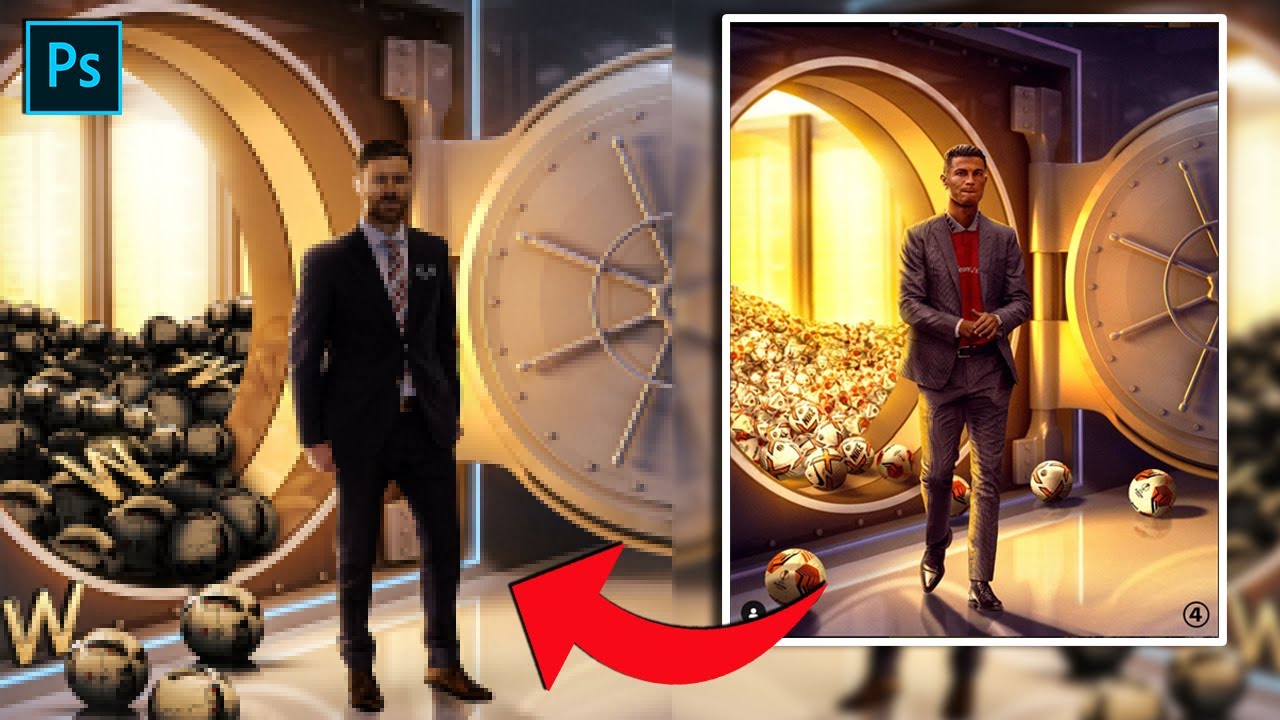 Edit like 433 in photoshop | Episode 3 | Football Photoshop Speedart ...