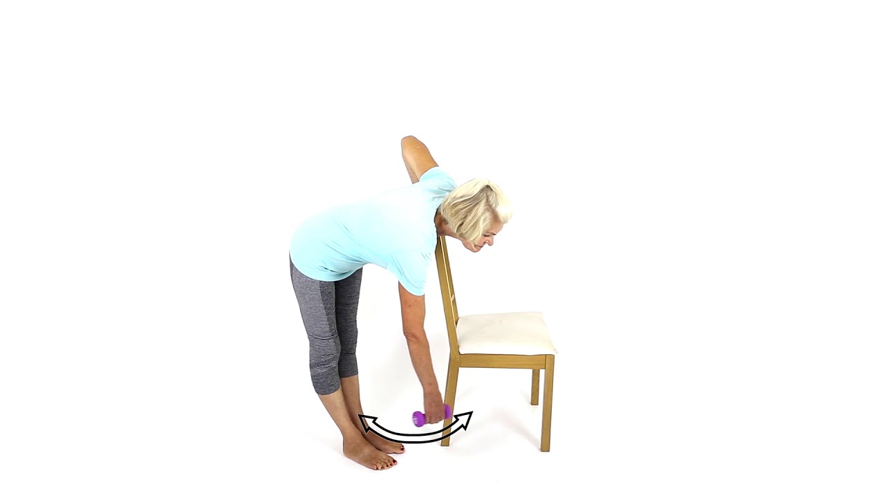 Senior: Pendulum Exercise With Traction - YouTube