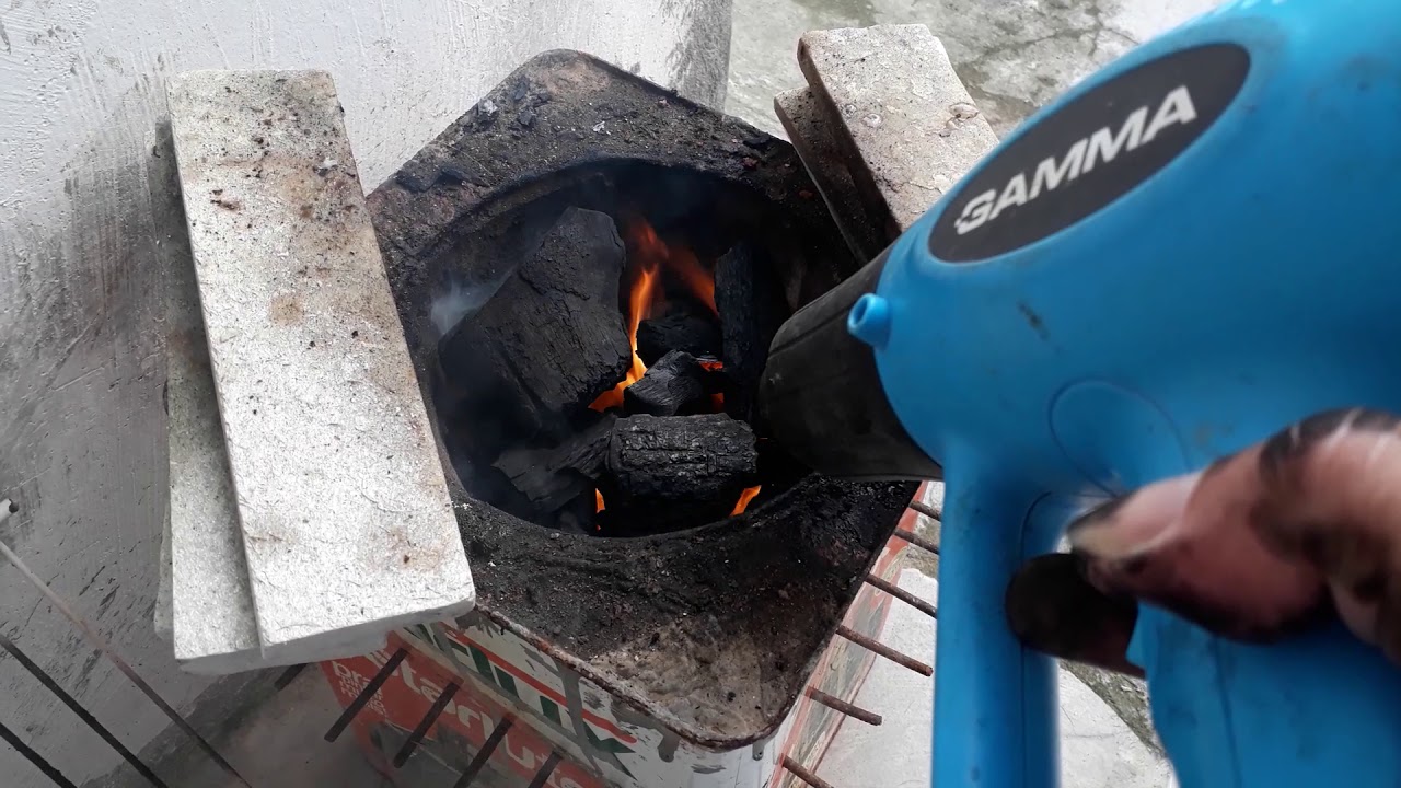 Acender fogo carvão 1.26 ms - YouTube