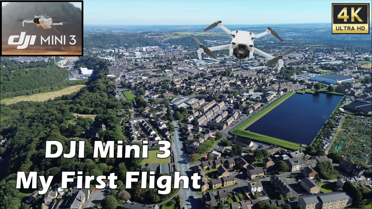 4K | DJI Mini 3 | First Flight | Halifax, Yorkshire - YouTube