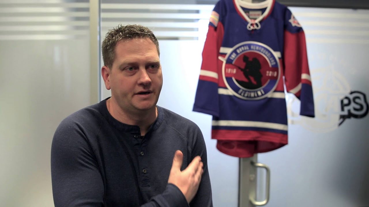 Designing the IceCaps Royal Newfoundland Regiment Jersey - YouTube