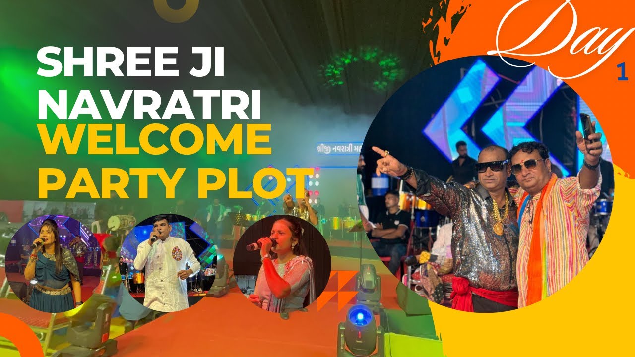 Shree ji Navratri Welcome Party plot Day 1 - YouTube