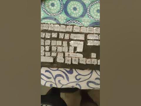 Model of keyboard with cardboard and thermocol - YouTube