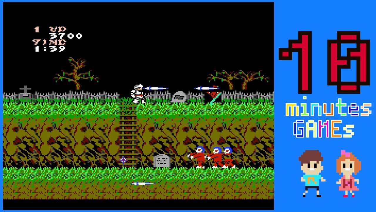 （NES）GHOSTS'N GOBLINS -10 minutes GAMEs- - YouTube