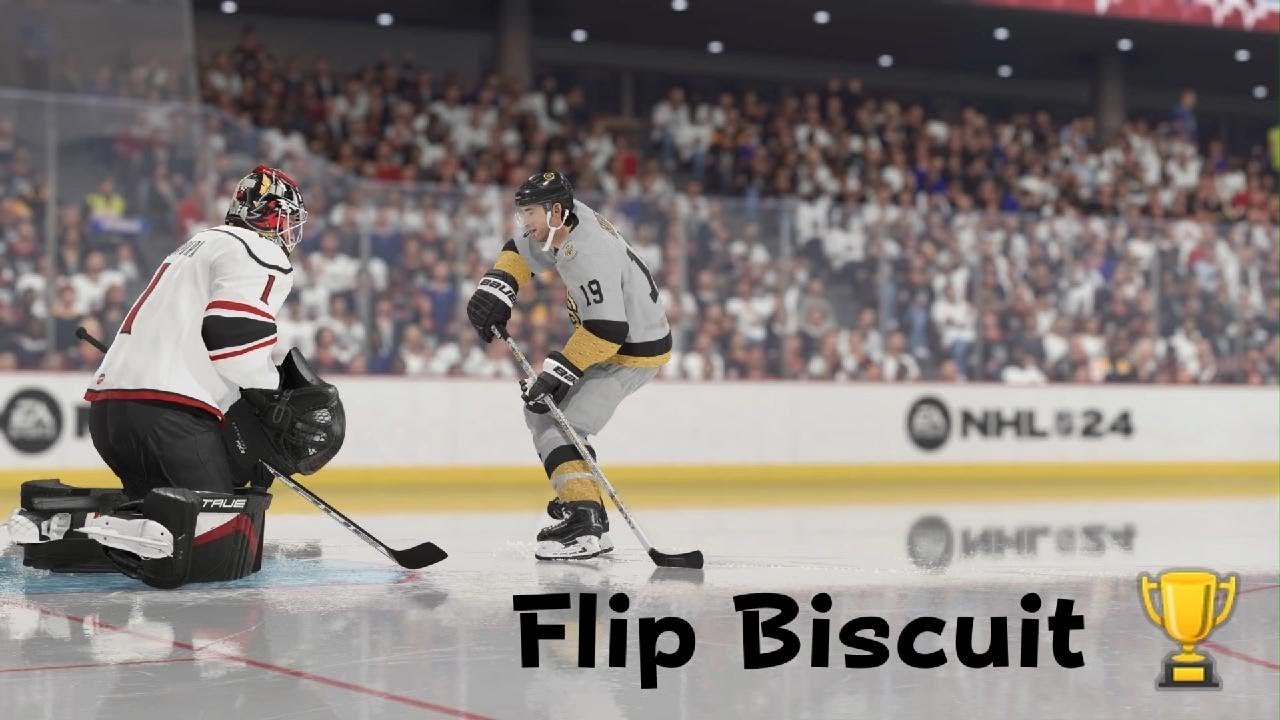 Flip Biscuit Trophy (Done With Joe Sakic) | NHL 24 - YouTube