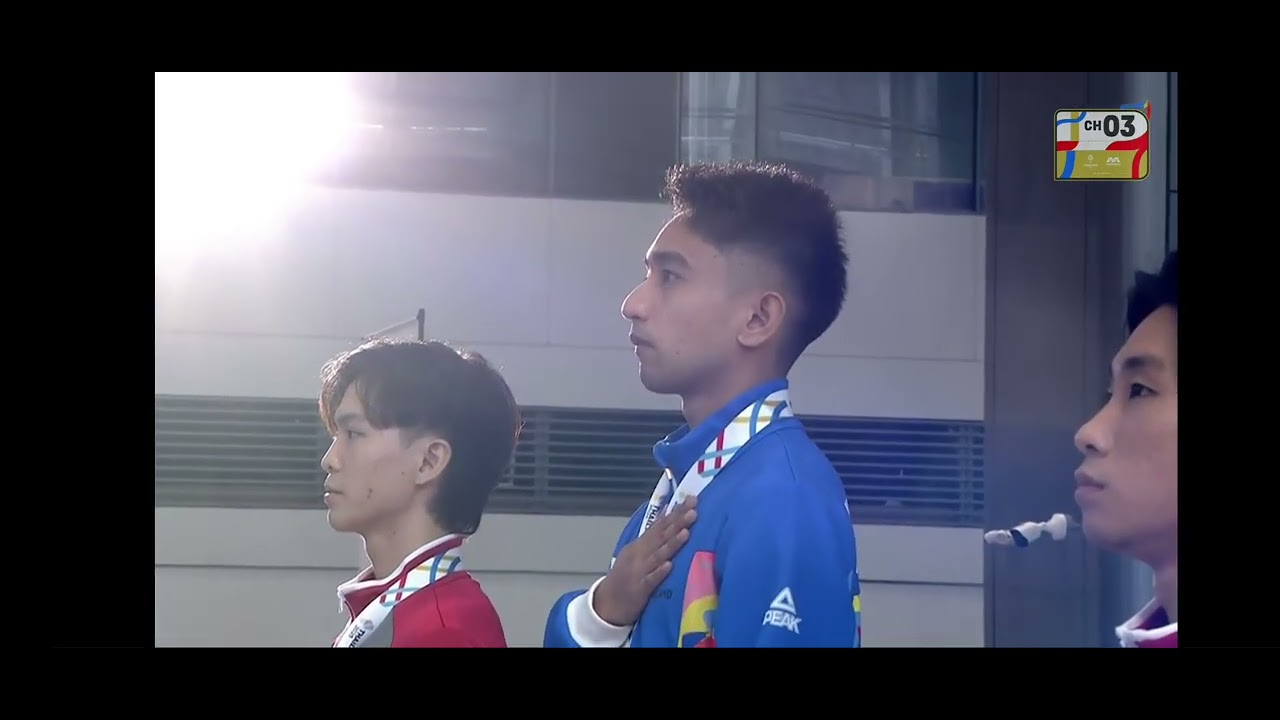 33rd SEA Games - Wushu [Mens Taijiquan _TaijiJian] Victory Ceremony ...