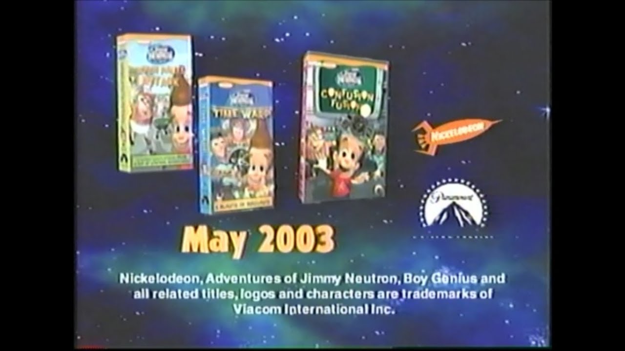 Jimmy Neutron Blasting onto Video and DVD - Nickelodeon VHS Promo (2003 ...