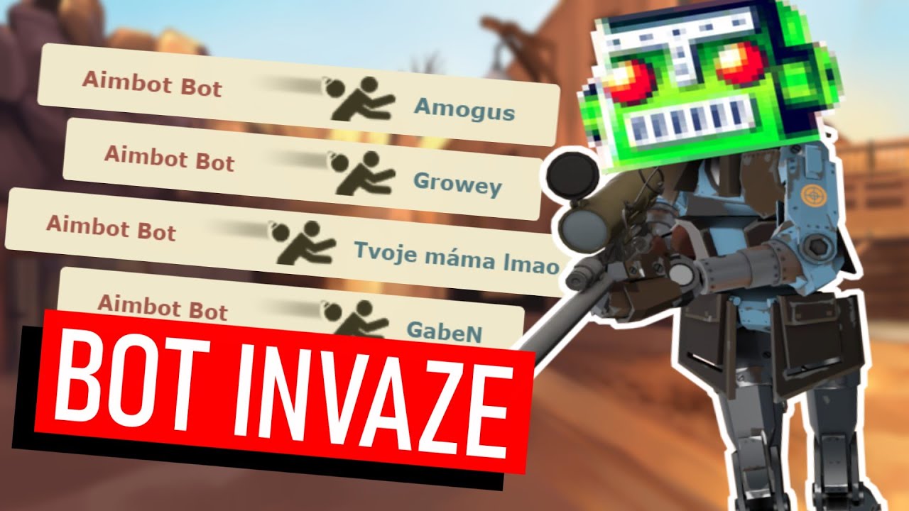 TF2, ale Aimbot Boti Zamořili Hru - YouTube