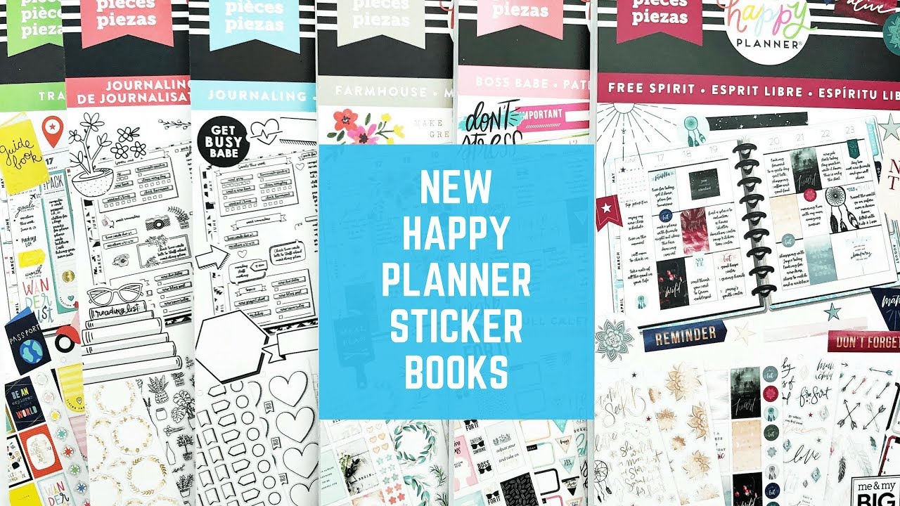 Flipthroughs of all the new Happy Planner Sticker Books! // Planner ...