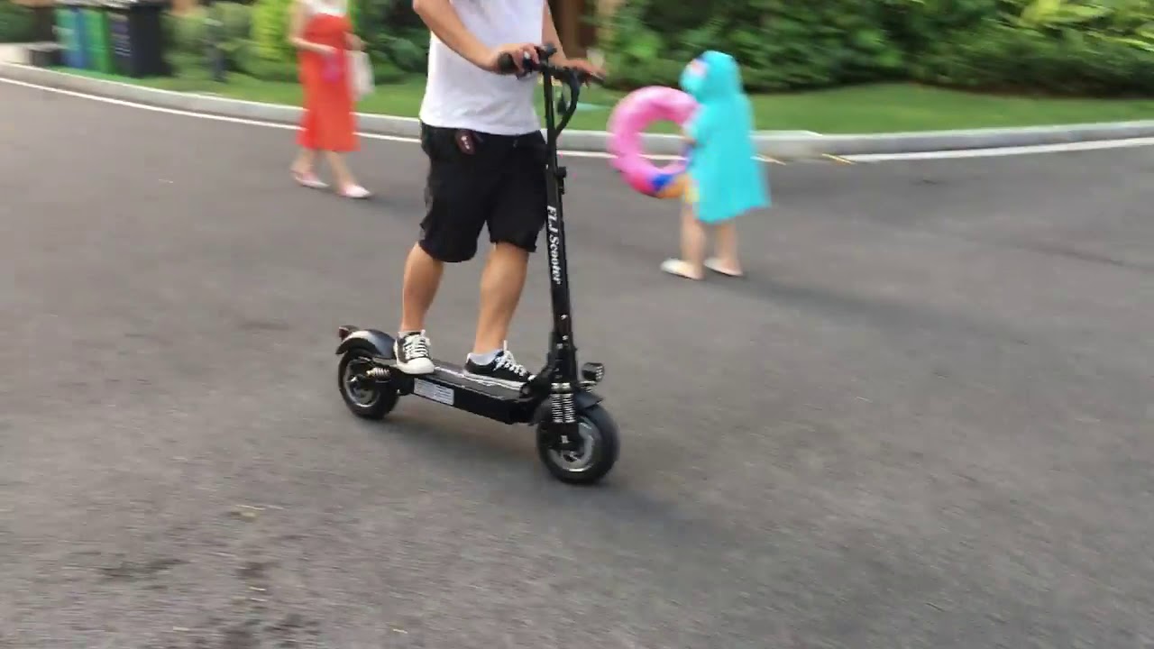 FLJ T11 electric scooter - YouTube