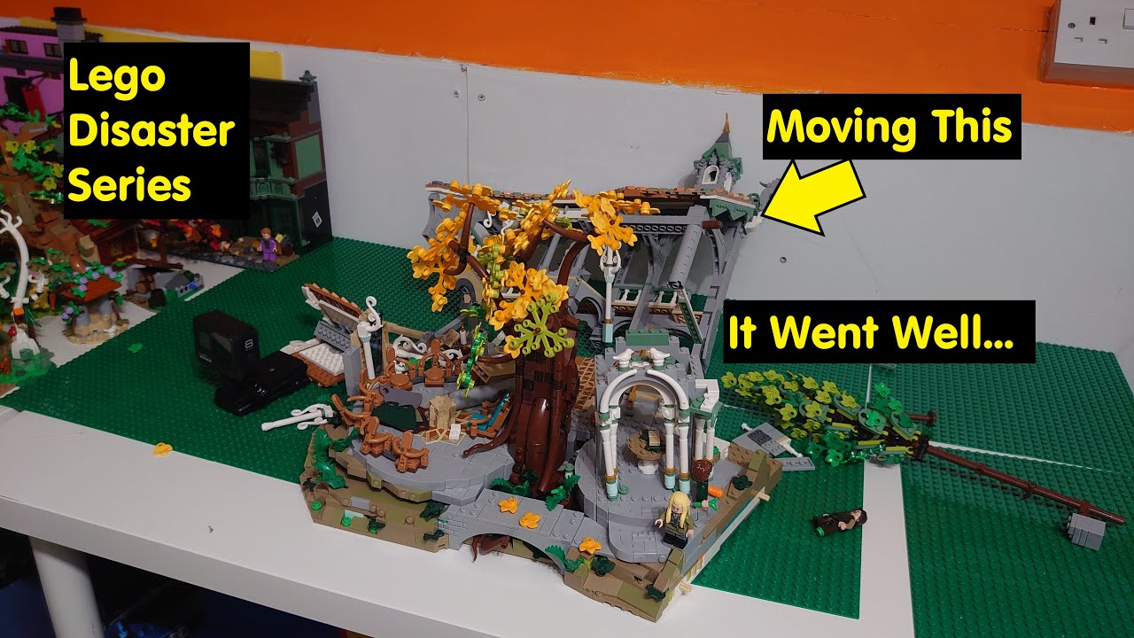 Dropping Rivendell | Lego Disaster Series | Rebuild And Placing The ...