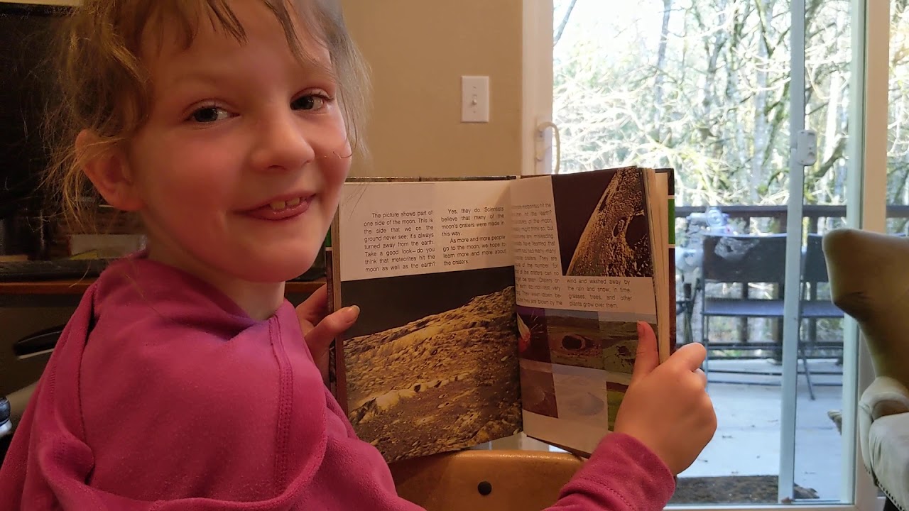 Eleanor reading science lesson - YouTube