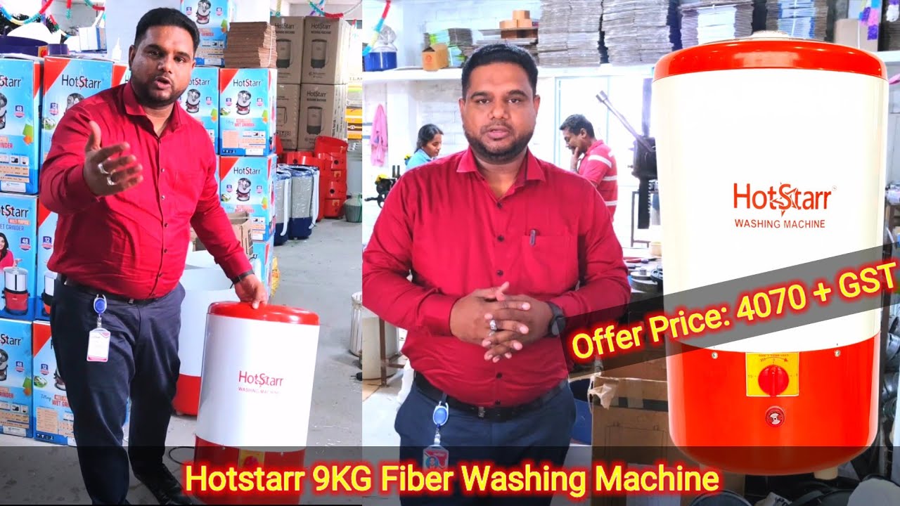 Hotstarr 9 Kg Premium Washing Machine | ಹಾಟ್‌ಸ್ಟಾರ್ 9 ಕೆಜಿ ಪ್ರೀಮಿಯಂ ...