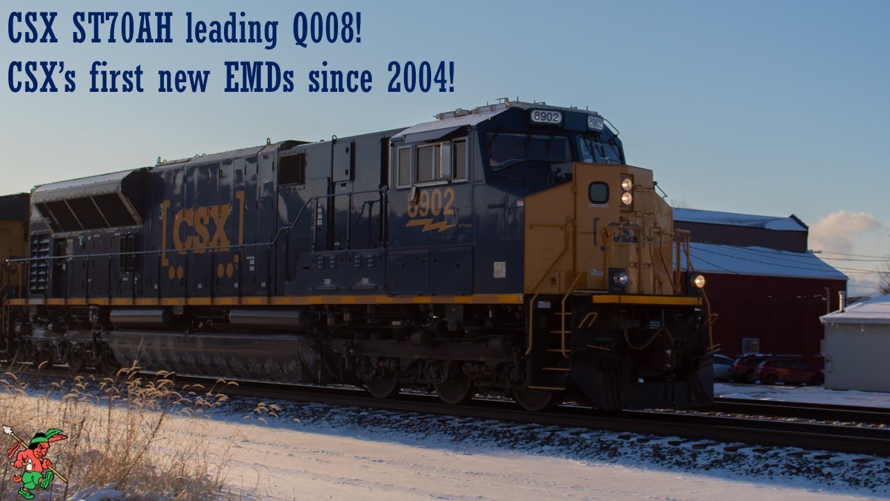 CSXT 8902 (ST70AH) leads CSXT Q008 - YouTube