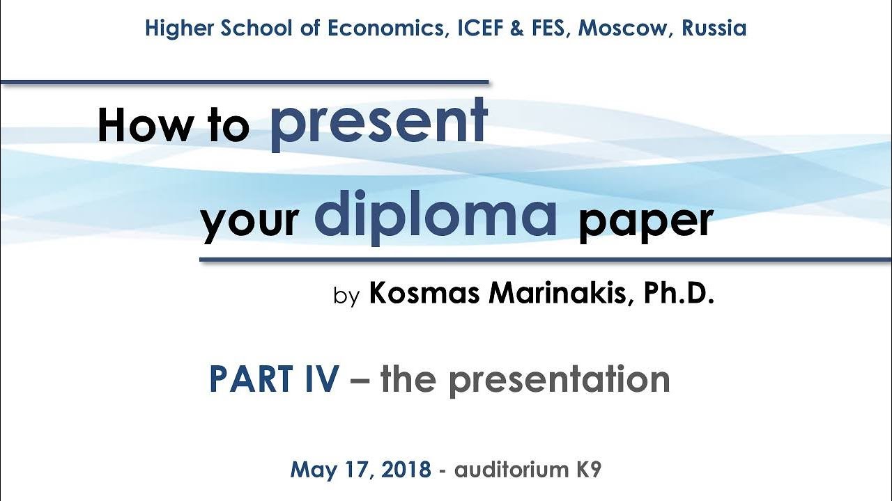 How to Present a Thesis: PART 4/7 – Presentation - YouTube
