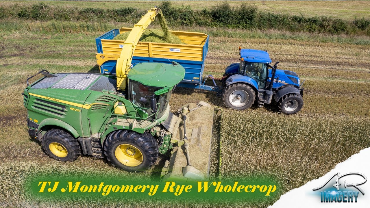 TEASER TJ Montgomery lifting Rye with the John Deere 8800i - YouTube