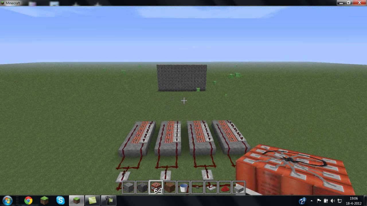 Minecraft - How to break a wall fast (TNT Cannon) - YouTube