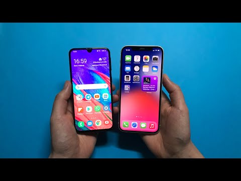 Galaxy A40 vs iPhone 12 - Speed Test!