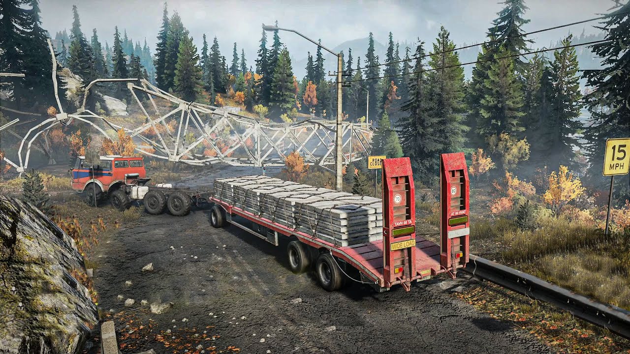 Snow Runner Disaster! I Rebuilt the Fallen Powerline - YouTube