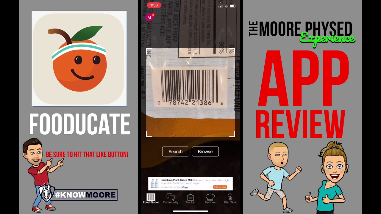 Fooducate App Review - The Moore Physed Experience - YouTube