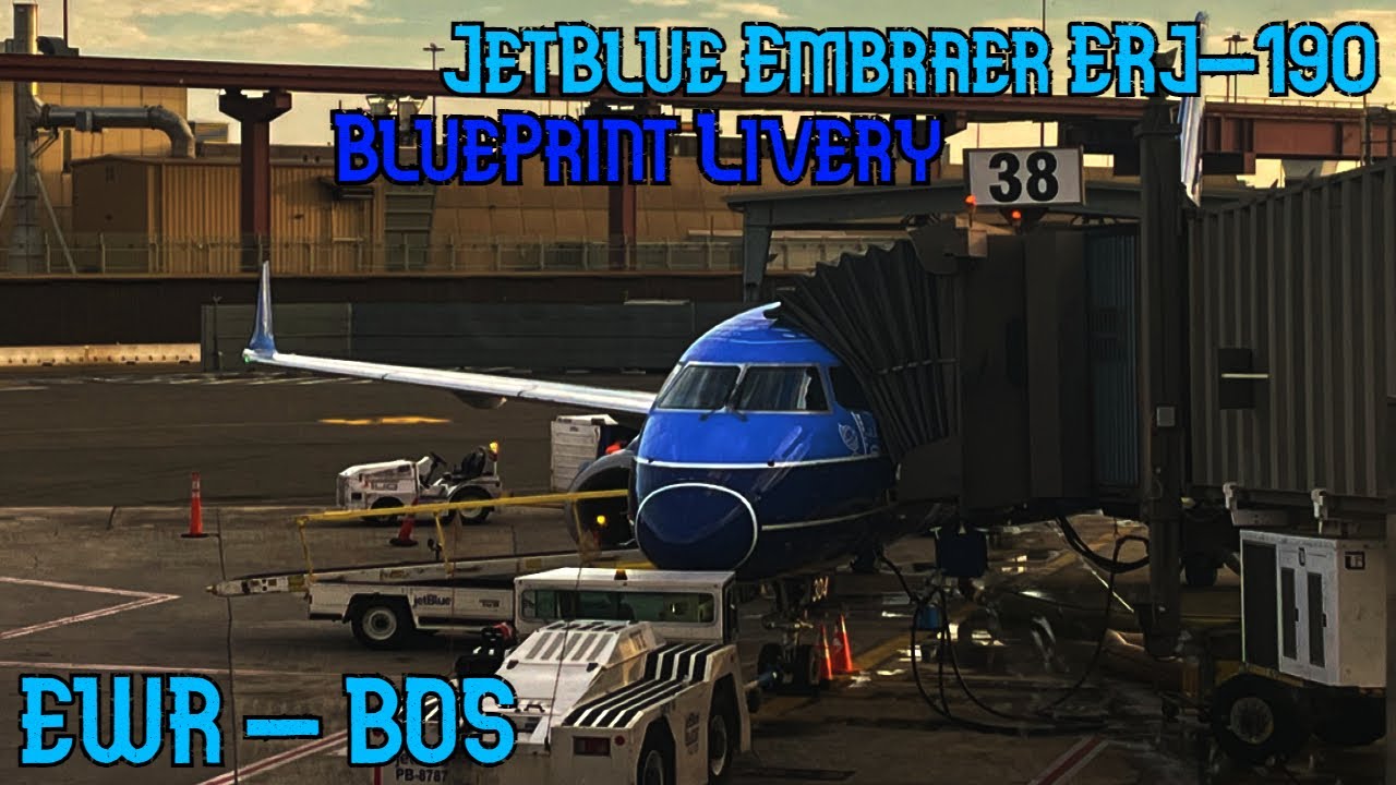 TRIP REPORT | JetBlue Embraer ERJ-190 | BLUEPRINT LIVERY | Newark (EWR ...