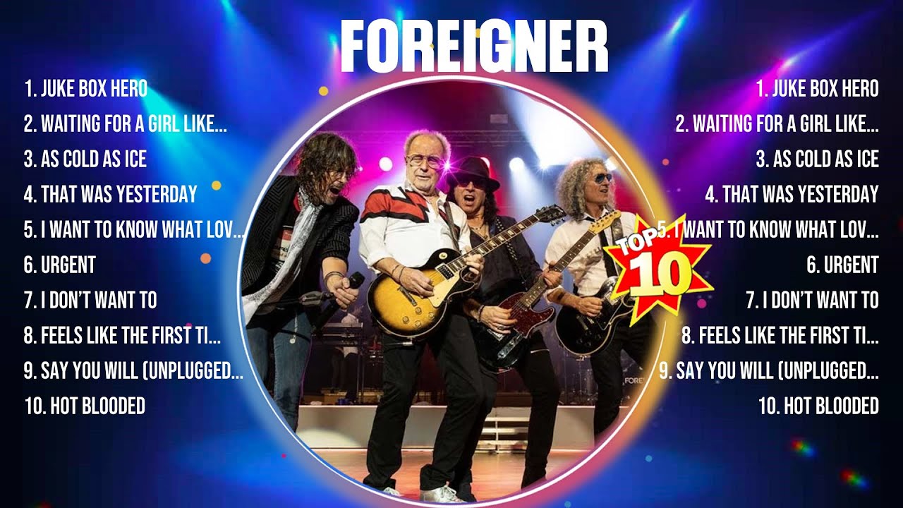 Foreigner Greatest Hits Full Album ️ Full Album ️ Top 10 Hits of All ...