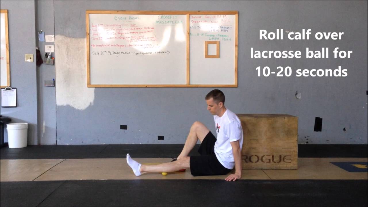 Self-Myofascial Release - Calf (gastroc/soleus) - YouTube