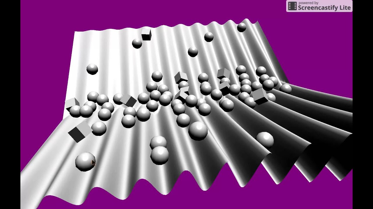 Using Ribbons as physics heightmaps with Babylon.js and Cannon.js - YouTube