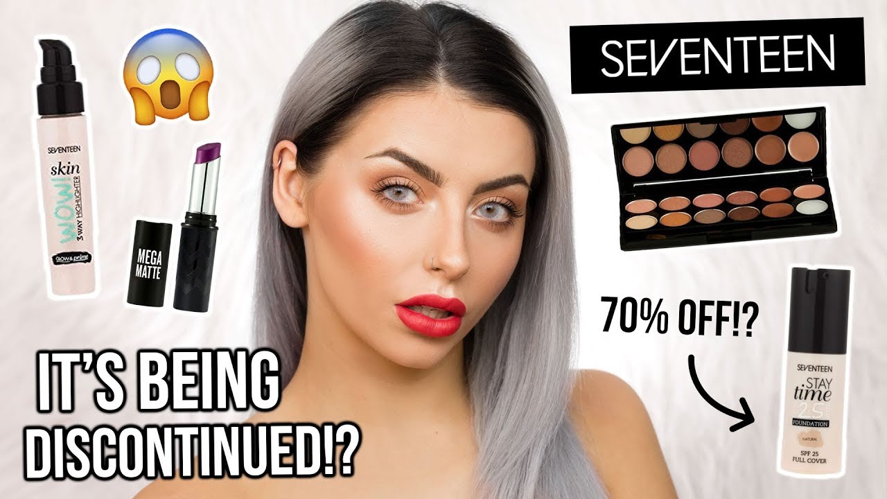 TESTING SEVENTEEN / 17 MAKEUP ! FULL FACE OF DRUGSTORE FIRST ...