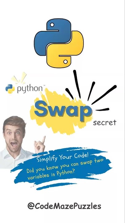 How to Swap Two Variables Without a Third Variable in Python!🤩🐍😮 #python #swapping #programming ...