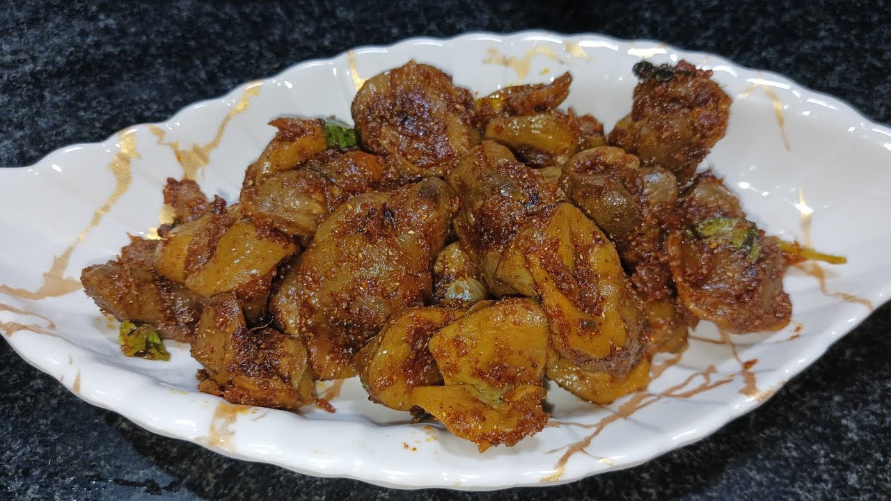 CHICKEN GIZZARD FRY..(చికెన్ కందనకాయ) - YouTube