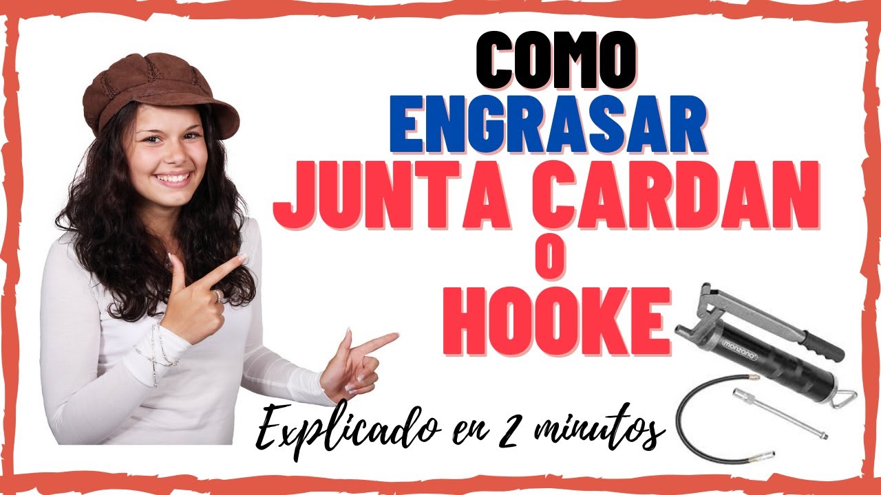 Como engrasar JUNTA tipo CARDAN o junta HOOKE explicado en 2 minutos ...