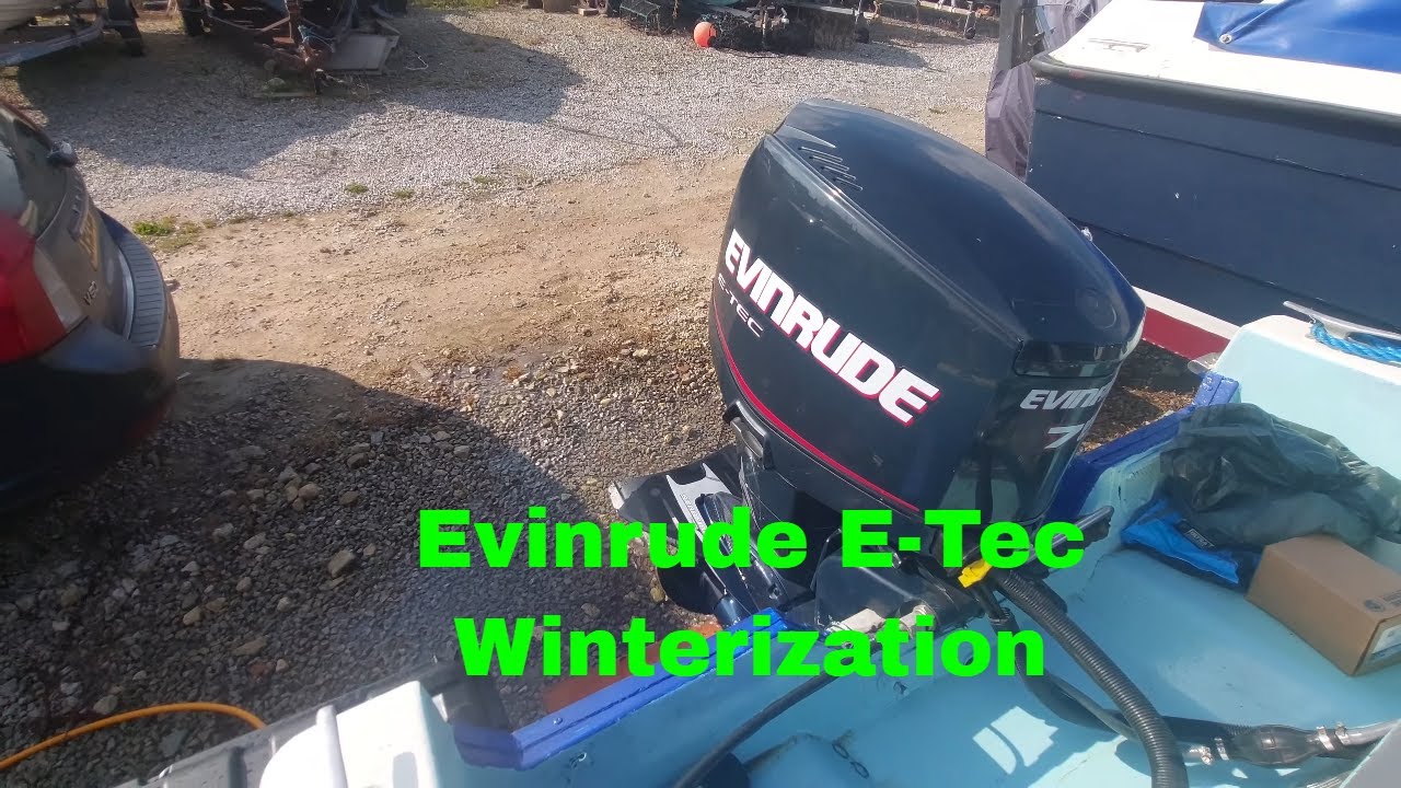 How I Winterize My Evinrude E-Tec Fast and Easy! - YouTube