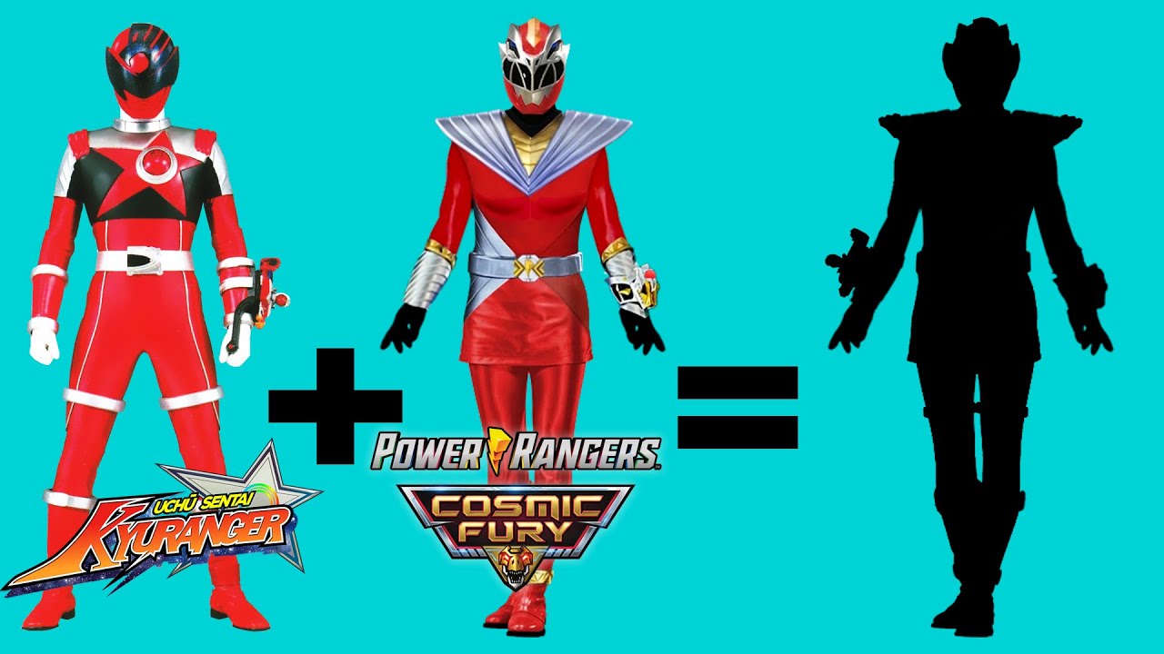 RED RANGER KYURANGER fusion with RED RANGER COSMIC FURY - YouTube