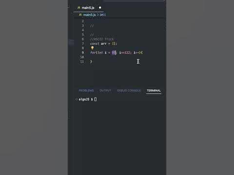 Coding Interview Trick Using ASCII - JavaScript - YouTube
