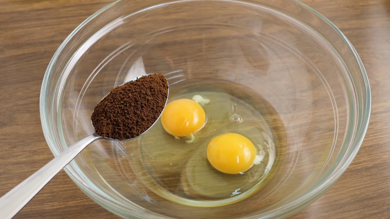 mix 2 eggs with coffee ! you'll be surprised ! in just 10 minutes ...
