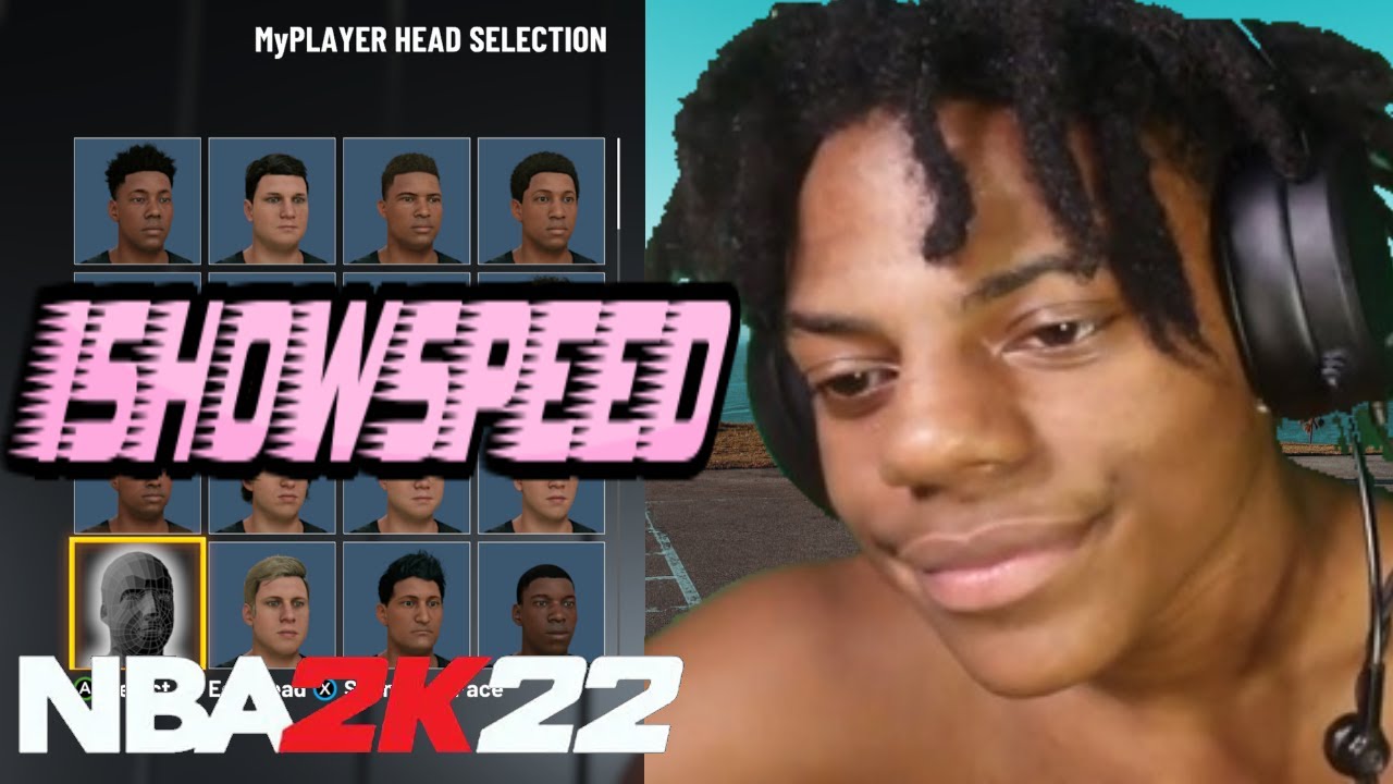 iShowSPEED FACE CREATION IN NBA 2K22! LOOK LIKE iShowSPEED IN NBA 2K22 ...
