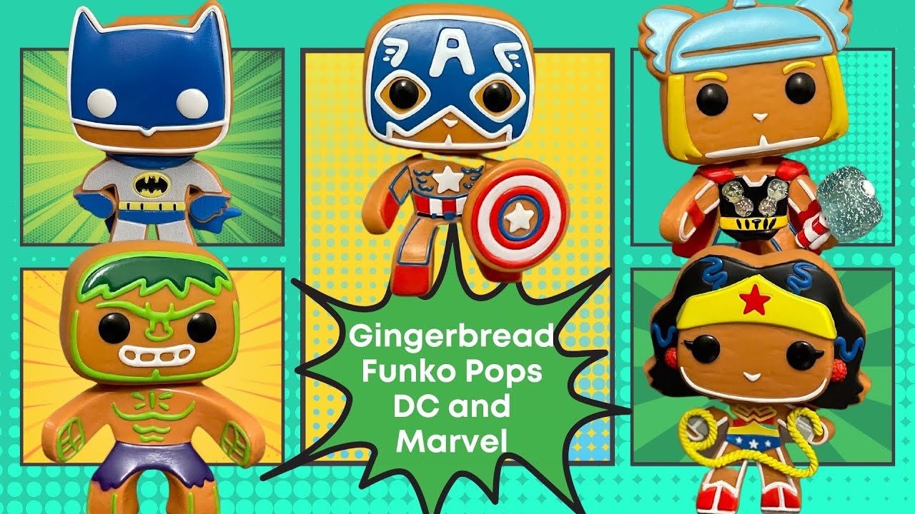 Gingerbread Holiday Funko Pop Collection. DC Super Heroes. Marvel ...